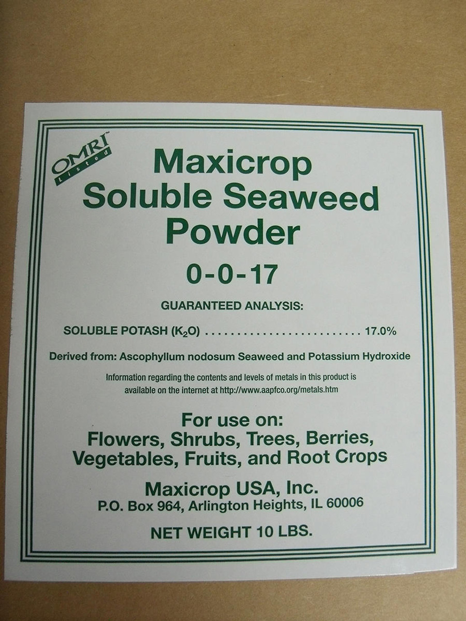MaxiCrop Soluble Powder 10 lb.
