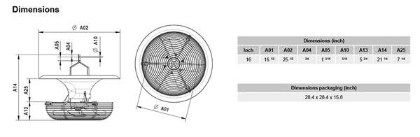 Vostermans Ventilation Multifan V-FloFan 120 Volt